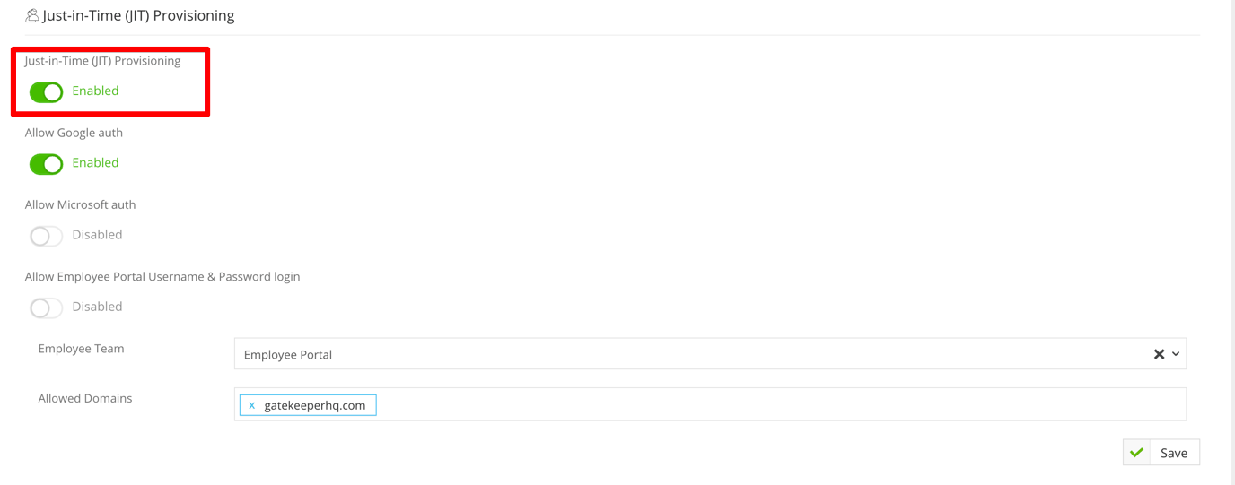 Just-in-Time (JIT) Provisioning